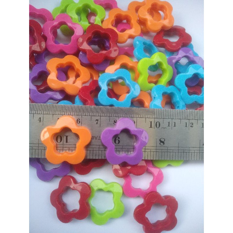 Jual (26 pcs) Mote bunga bolong | Shopee Indonesia