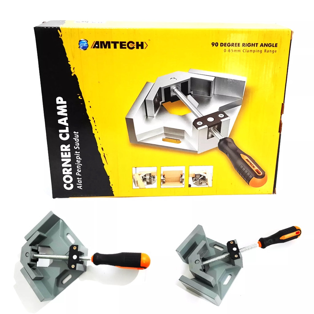 Jual AMTECH Corner Clamp 95 x 68 mm Catok Klem Kayu Sudut Siku Swing ...