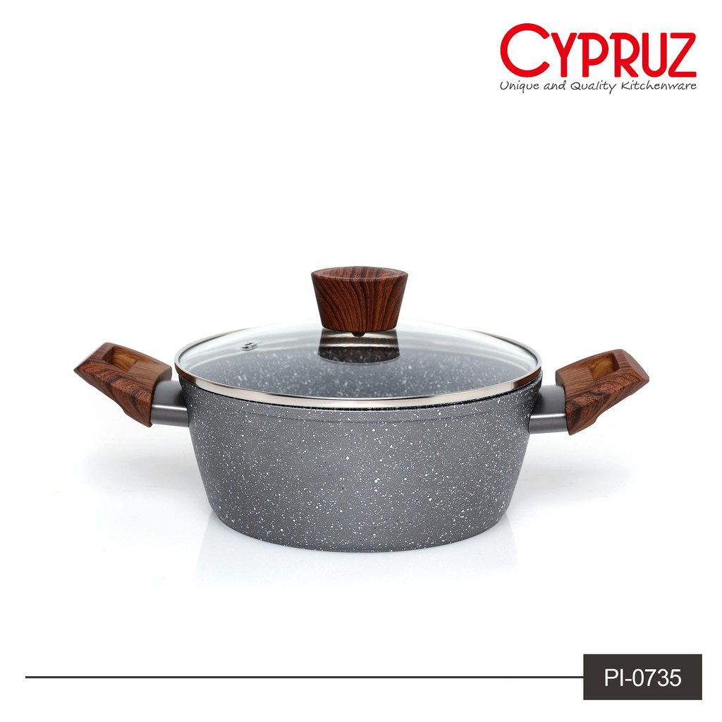 Jual Panci Induksi Marble Cyprus With LID 20cm HNE-PI-0735 | Shopee ...