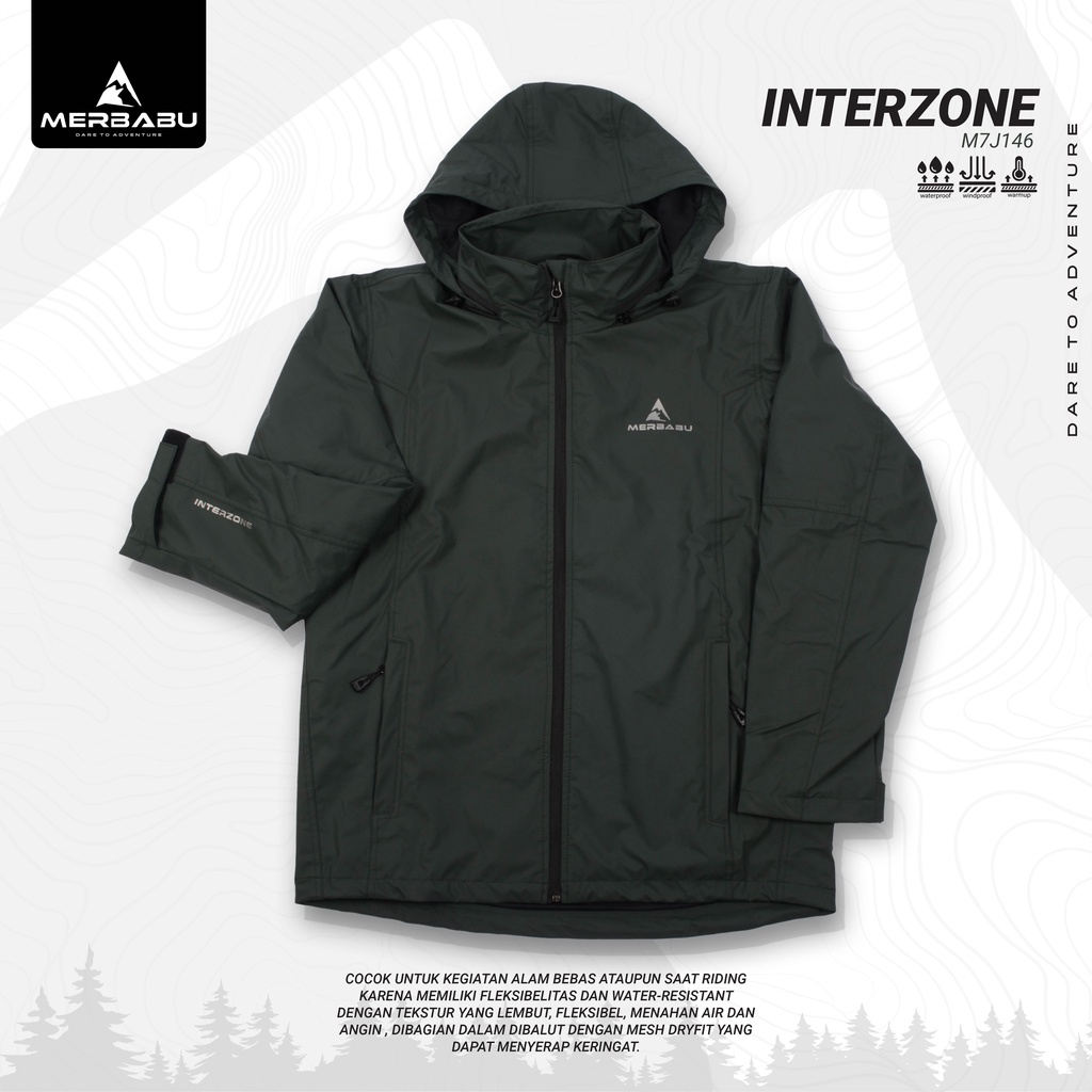Jual Merbabu Jaket Outdoor Interzone | Shopee Indonesia