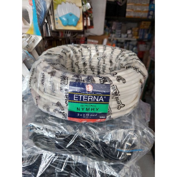 Jual Kabel Eterna 2x0,75 kabel eterna serabut NYYHY kebel rambut tembaga kabel pompa air listrik ...