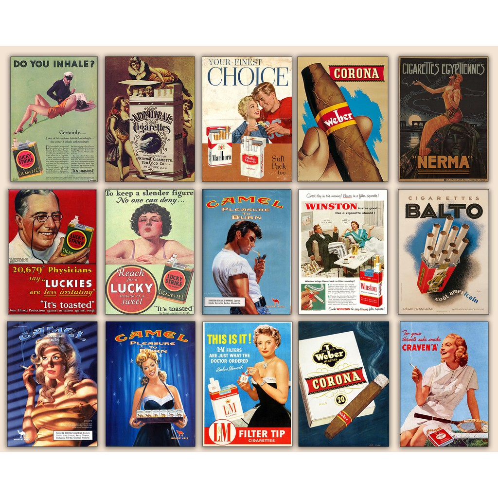 Jual Poster Rokok Jadul / Cigarettes Vintage Edition | Shopee Indonesia
