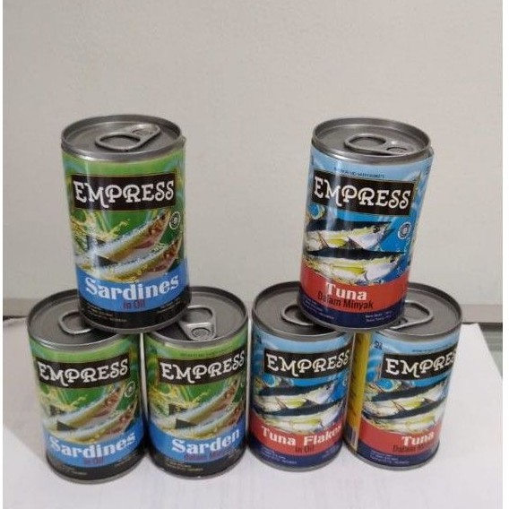 Jual Empress - Sarden kaleng (With oil) dan Tuna kaleng (with oil ...
