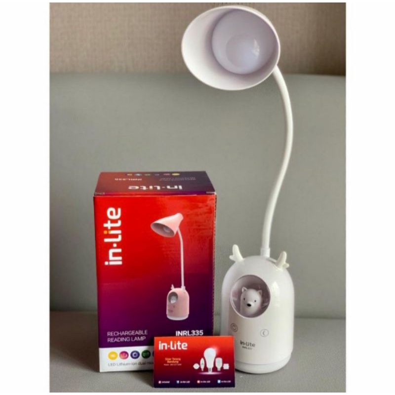 Jual INLITE LAMPU BACA MEJA BELAJAR LED CAS / LAMPU KERJA DARURAT ISI ...