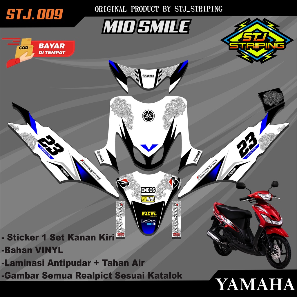 Jual Sticker Striping DECAL MIO SMILE - Stiker Striping DECAL Variasi ...