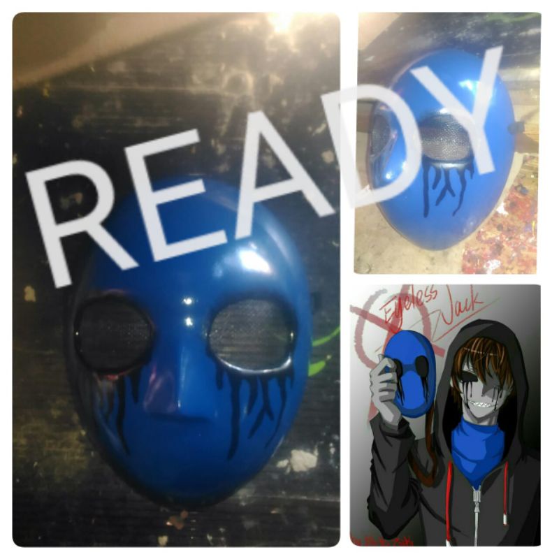Jual READY Topeng Mask Eyeless Jack Cosplay Halloween | Shopee Indonesia