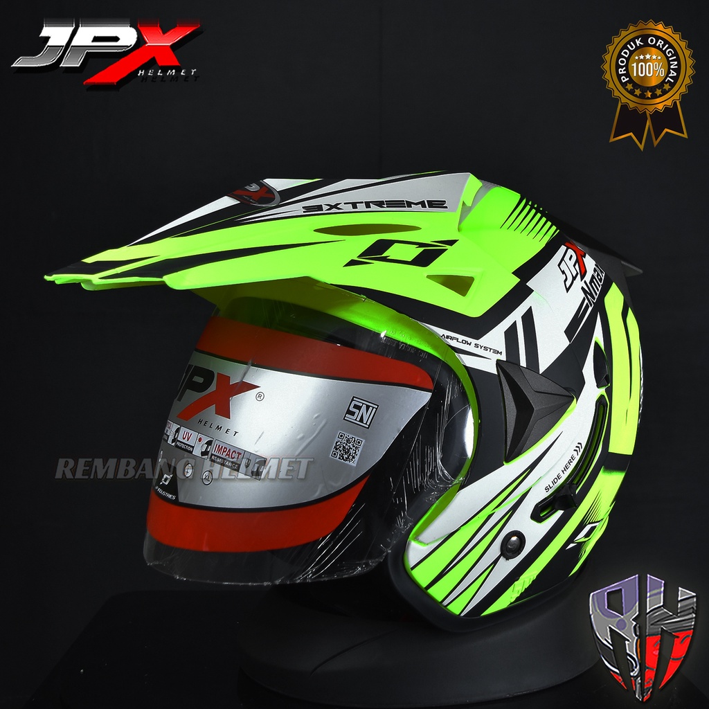 Jual HELM JPX SUPERMOTO N-MAX FLUORENT YELLOW DOFF PACKING BOX | Shopee ...