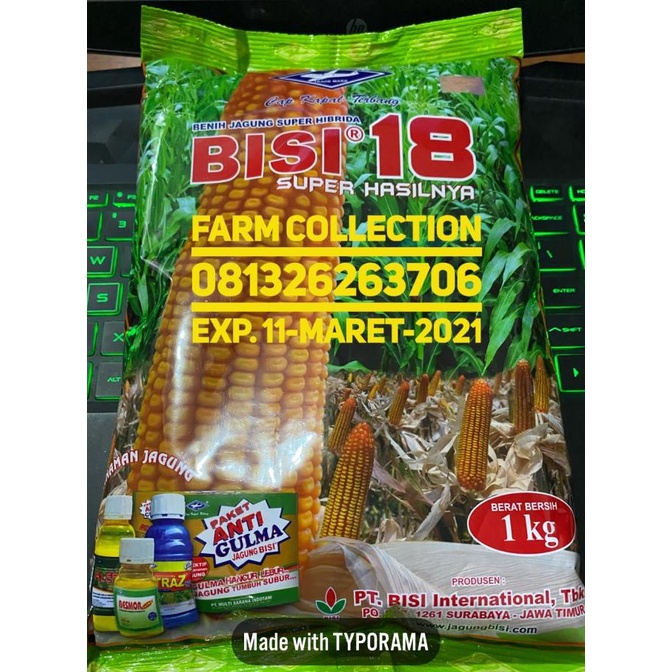 Jual Buruan serbu] Benih Jagung Hibrida BISI 18 1 kg kemasan 1 kg | Shopee Indonesia