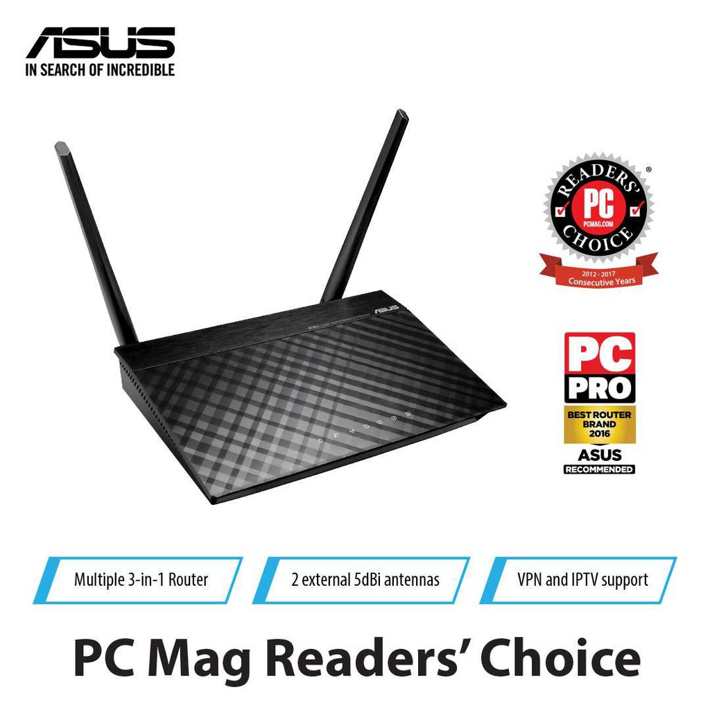 Jual ASUS RT-N12+ N300 3in1 Router WiFi, Access Point, Range Extender ...