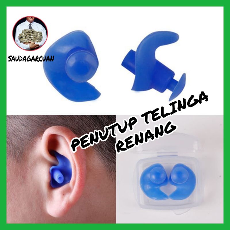 Jual PENUTUP TELINGA EAR PLUG RENANG ANTI AIR | Shopee Indonesia