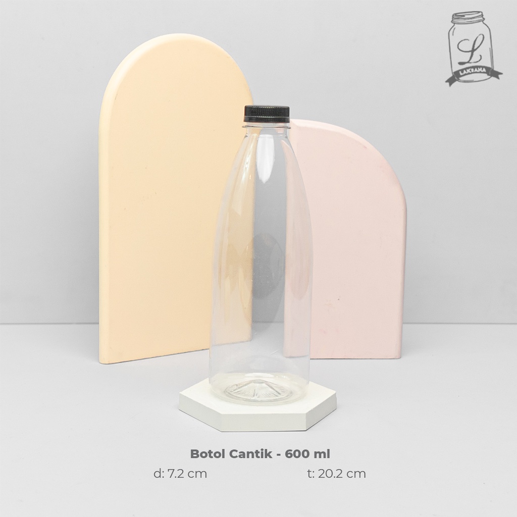 Jual Botol Cantik - 600 ml tebal premium / botol cantik 600ml / botol ...