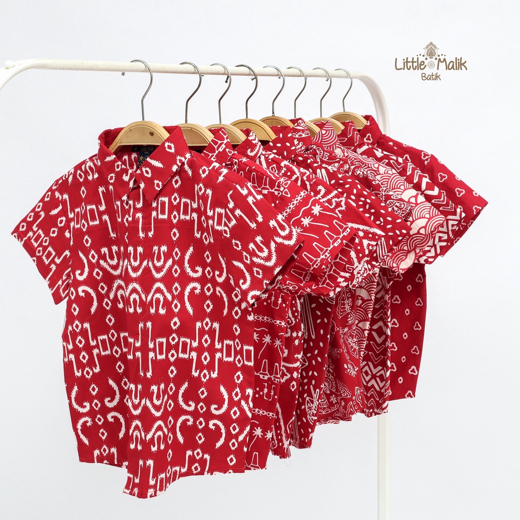 Jual -Batik Organik- Kemeja Batik Anak Lengan Pendek By Little Malik ...