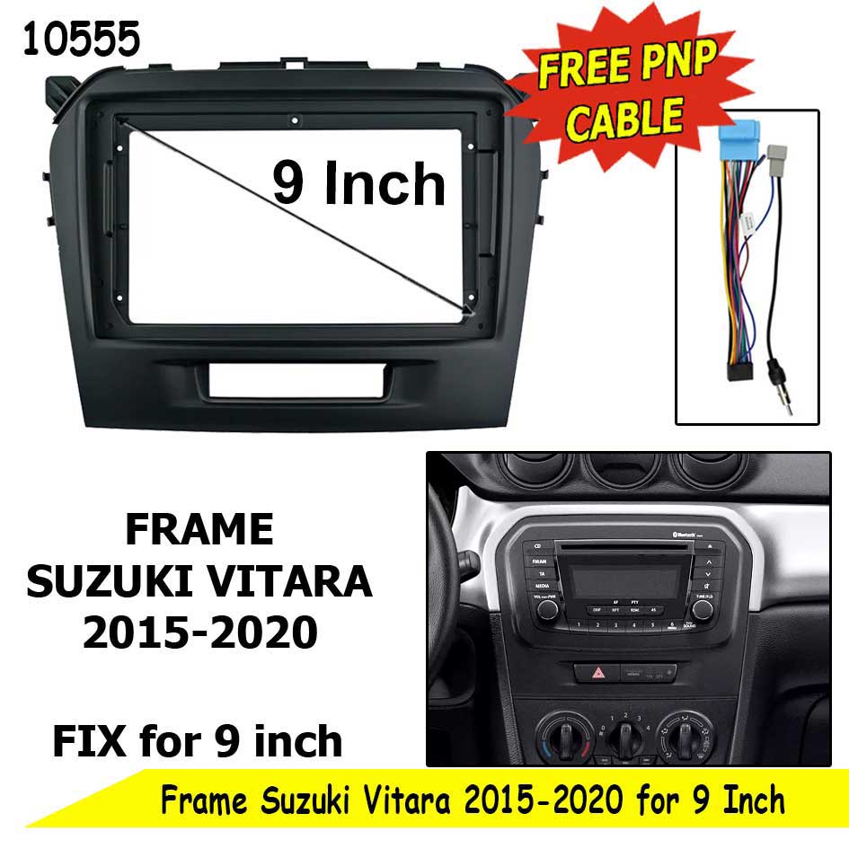 Jual Panel Head Unit Suzuki Vitara 9 Inch Frame Bingkai Android Mobil ...