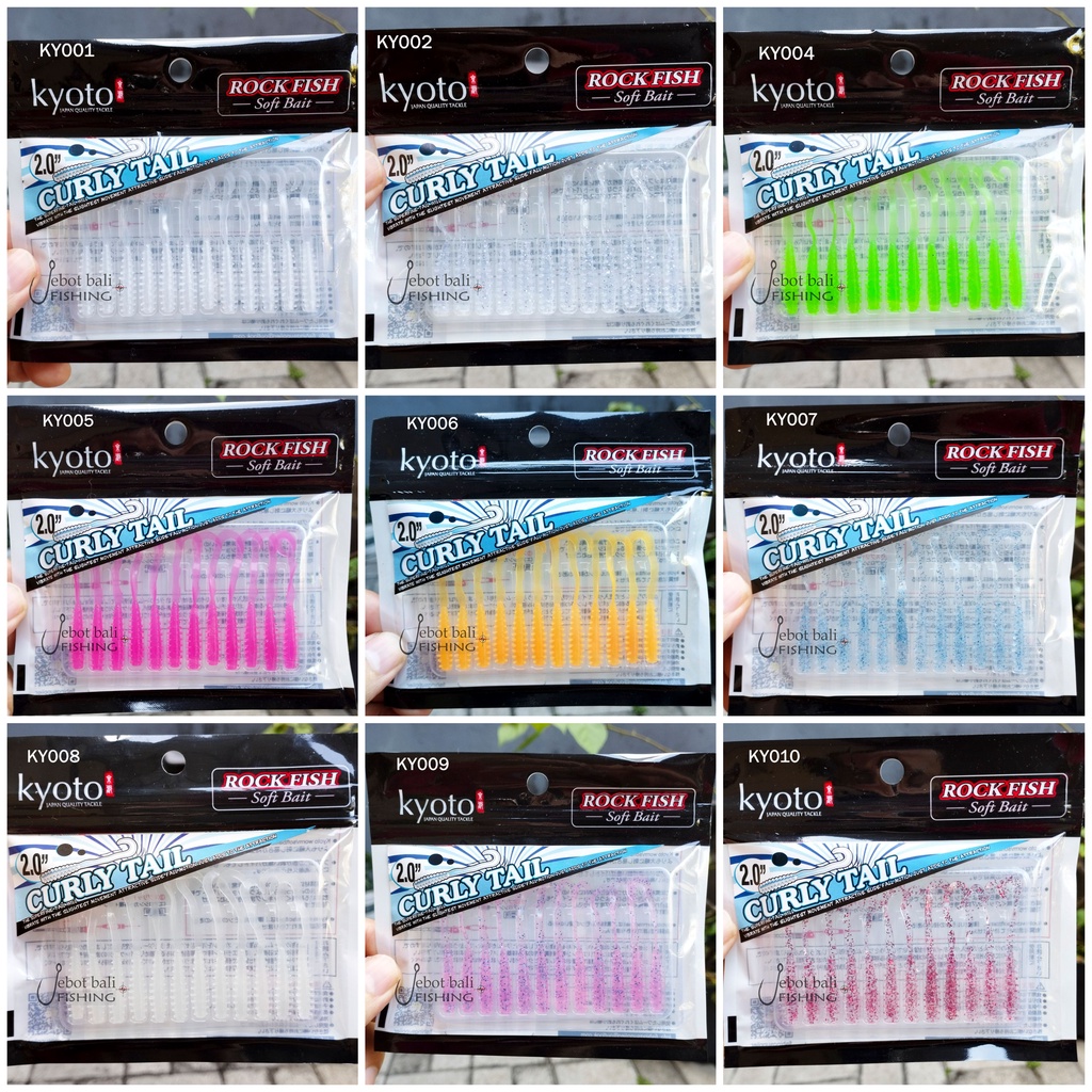 Jual Softlure Kyoto Curly Tail - Umpan Pancing Casting UL Soft Lure ...