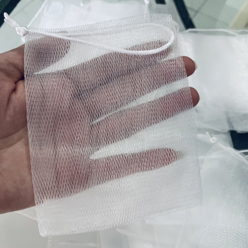 Jual jaring sabun pembuat busa jaring halus & lembut (2 lapis) | Shopee ...