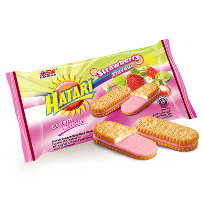 Jual Hatari Cream Biskuit Strawberry 200g | Shopee Indonesia