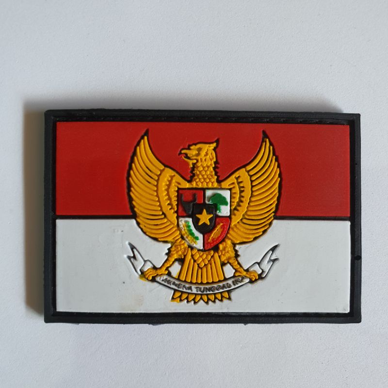 Jual patch rubber logo GARUDA INDONESIA DASAR MERAH PUTIH - tempelan ...