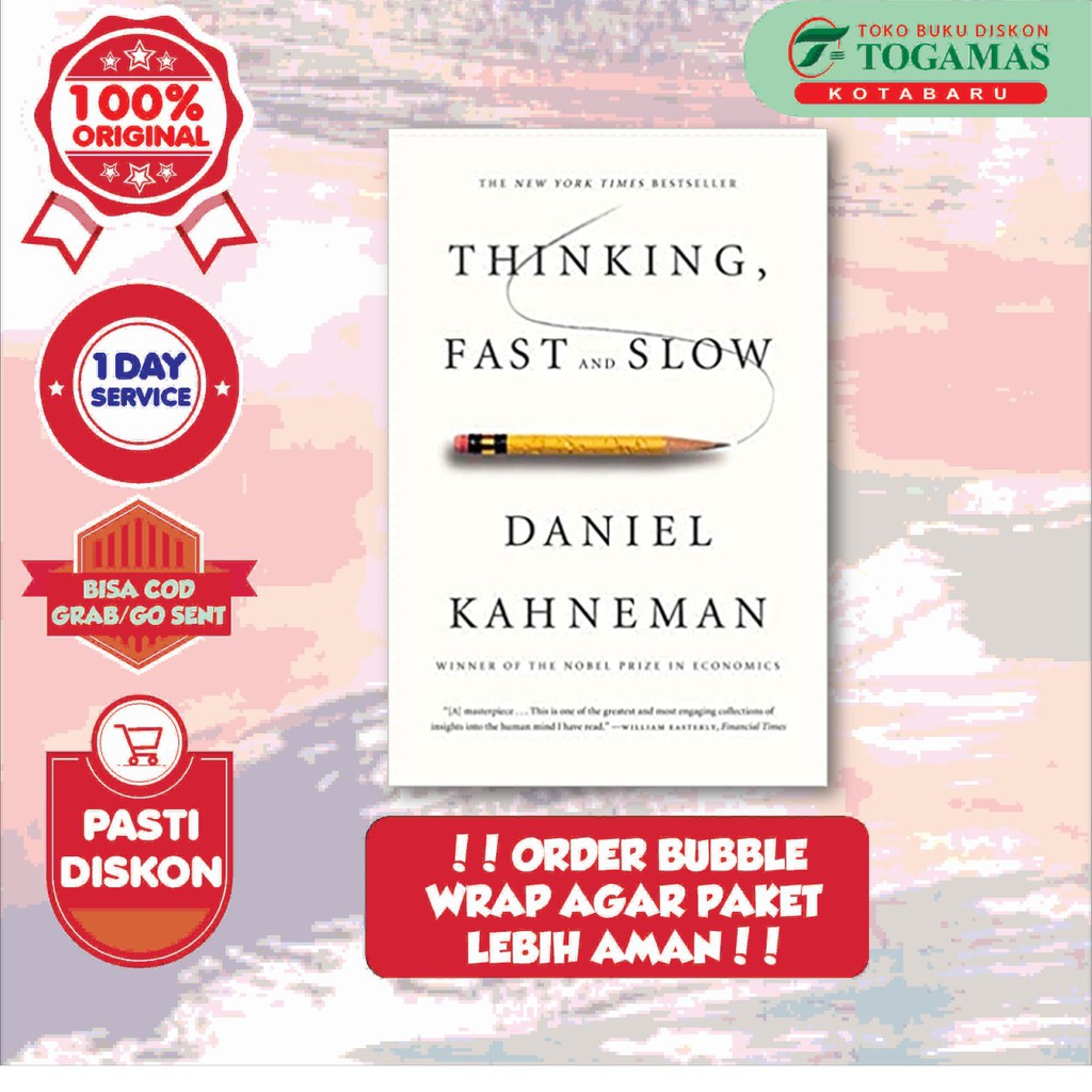 Jual Ready -Thinking, Fast And Slow - Daniel Kahneman | Shopee Indonesia