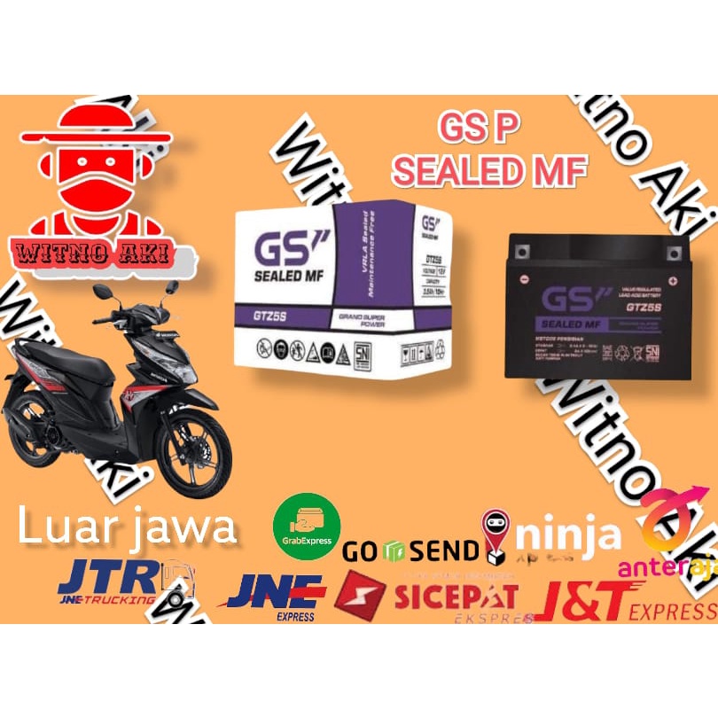 Jual Aki Motor Suzuki Skywave GTZ5S GSP Aki Kering MF | Shopee Indonesia