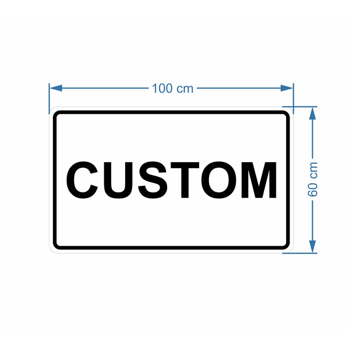 Jual CUSTOM SIGN Plang Papan Plat Aluminium Custom 100 x 60cm | Shopee ...