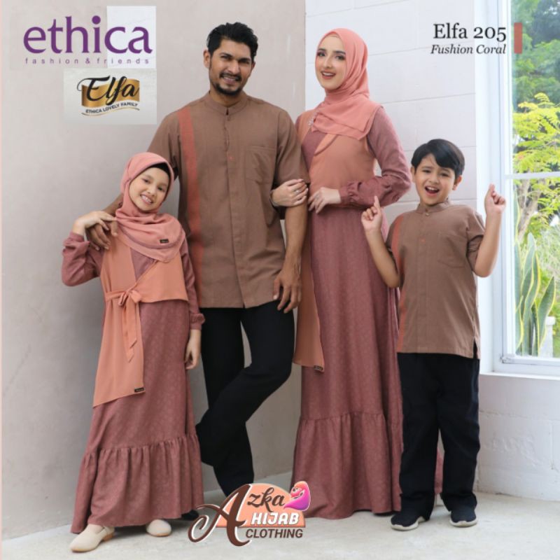 Jual SARIMBIT ETHICA 2022 ELFA 205 / SERAGAM LEBARAN KELUARGA / BAJU ...