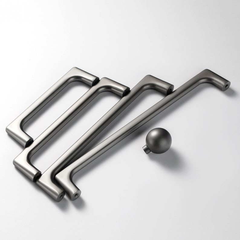 Jual Metallic Black Handle Matte Solid Nordic Gagang Hitam Tarikan Laci ...