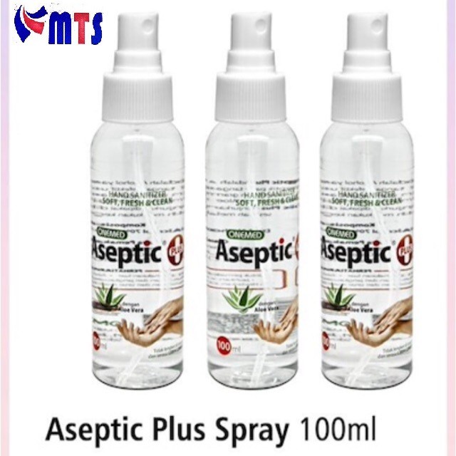Jual COD - Onemed Hand Sanitizer Aseptic Plus Spray 100 ml Antiseptik ...
