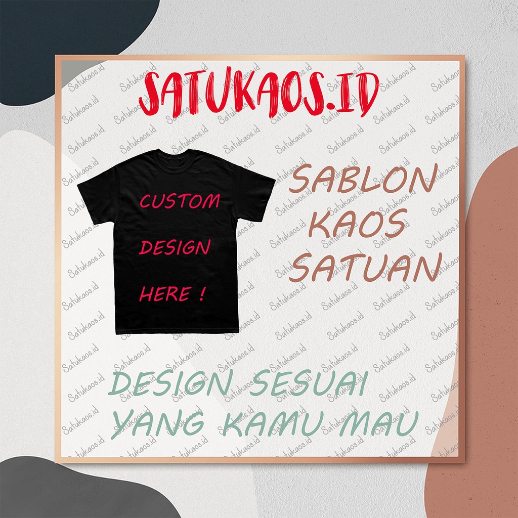 Jual Kaos Custom Satuan | Shopee Indonesia