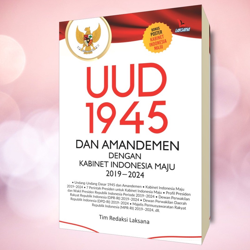 Jual Uud 1945 Dan Amandemen Dengan Kabinet Indonesia Maju 2019 2024 Shopee Indonesia 