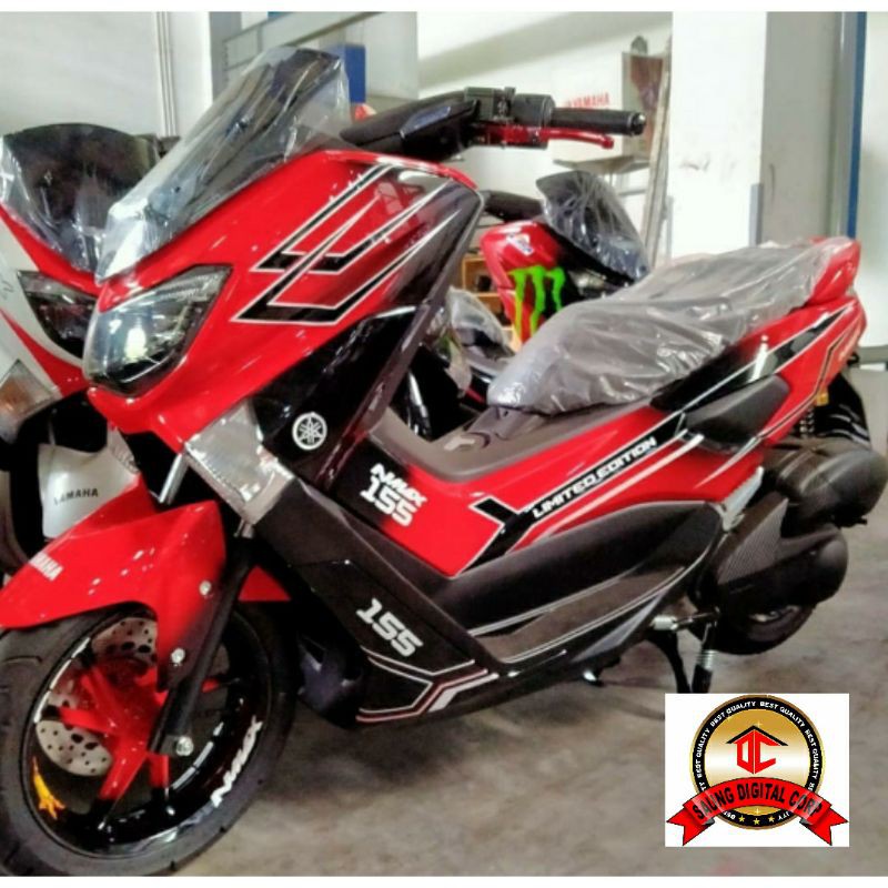 Jual Decal NMAX 155 Sticker NMAX Merah hitam Limited edition | Shopee ...