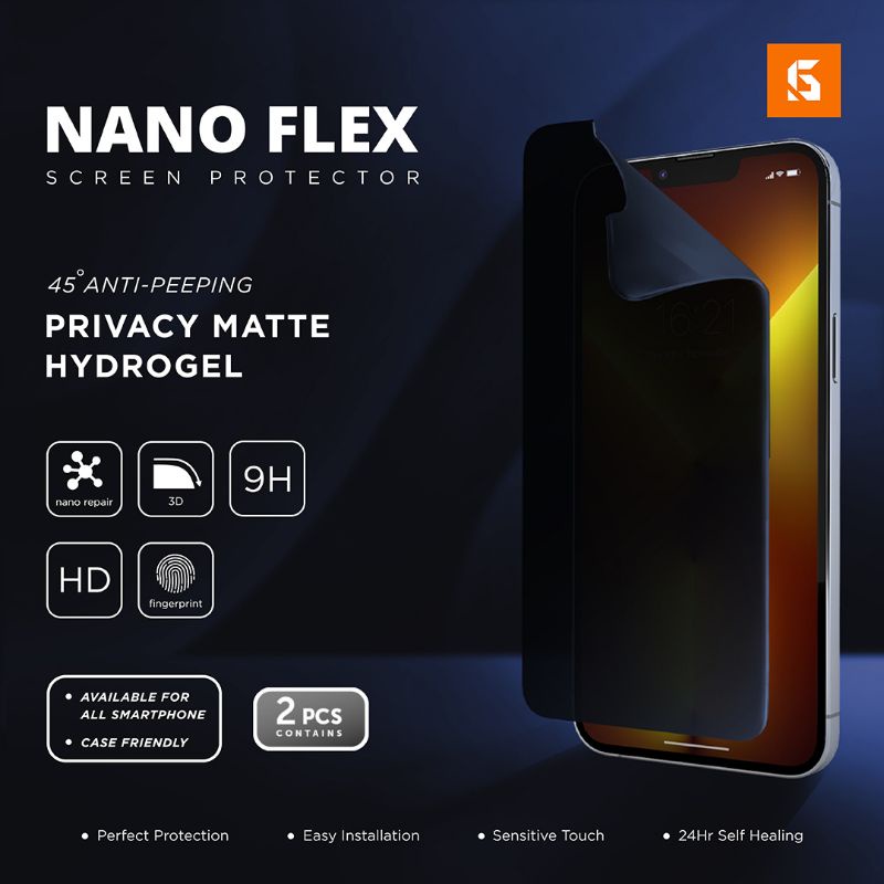 Jual GSOL Matte Privacy Nano Flex Screen Protector semua tipe Handphone ...