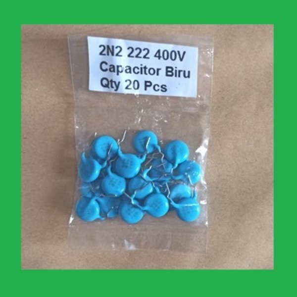 Jual Qty 20 Pcs 2N2 222 400V Capacitor Biru | Shopee Indonesia