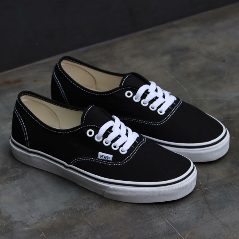 Jual VANS AUTHENTIC CLASSIC BLACK WHITE | Shopee Indonesia
