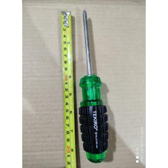 Jual obeng granat tekiro 4inch (100mm)/obeng bunga gagang karet 4inch ...