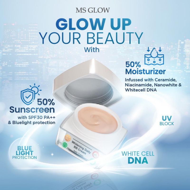 Jual BB CREAM MS GLOW ORIGINAL (BARCODE) | Shopee Indonesia