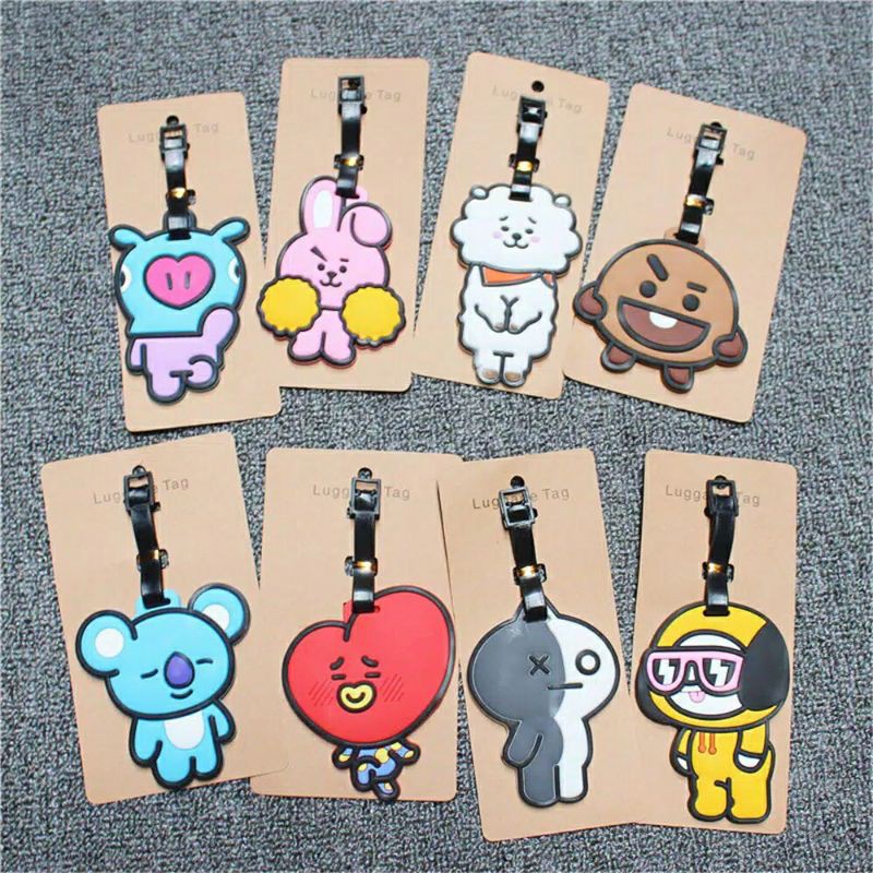 Jual TRAVEL LUGGAGE TAG BT21 BTS LABEL TAS BT21 | Shopee Indonesia