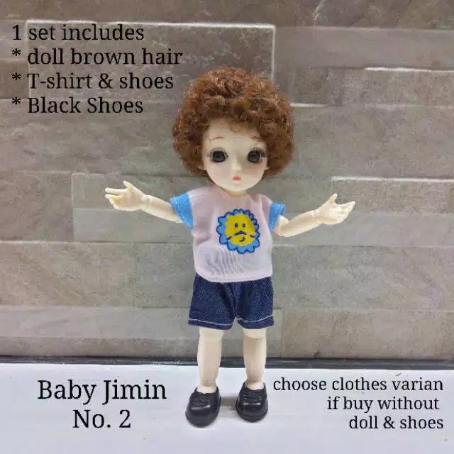 Jual mainan boneka nama kiyowo baby jimin mainan barbie anak laki laki ...