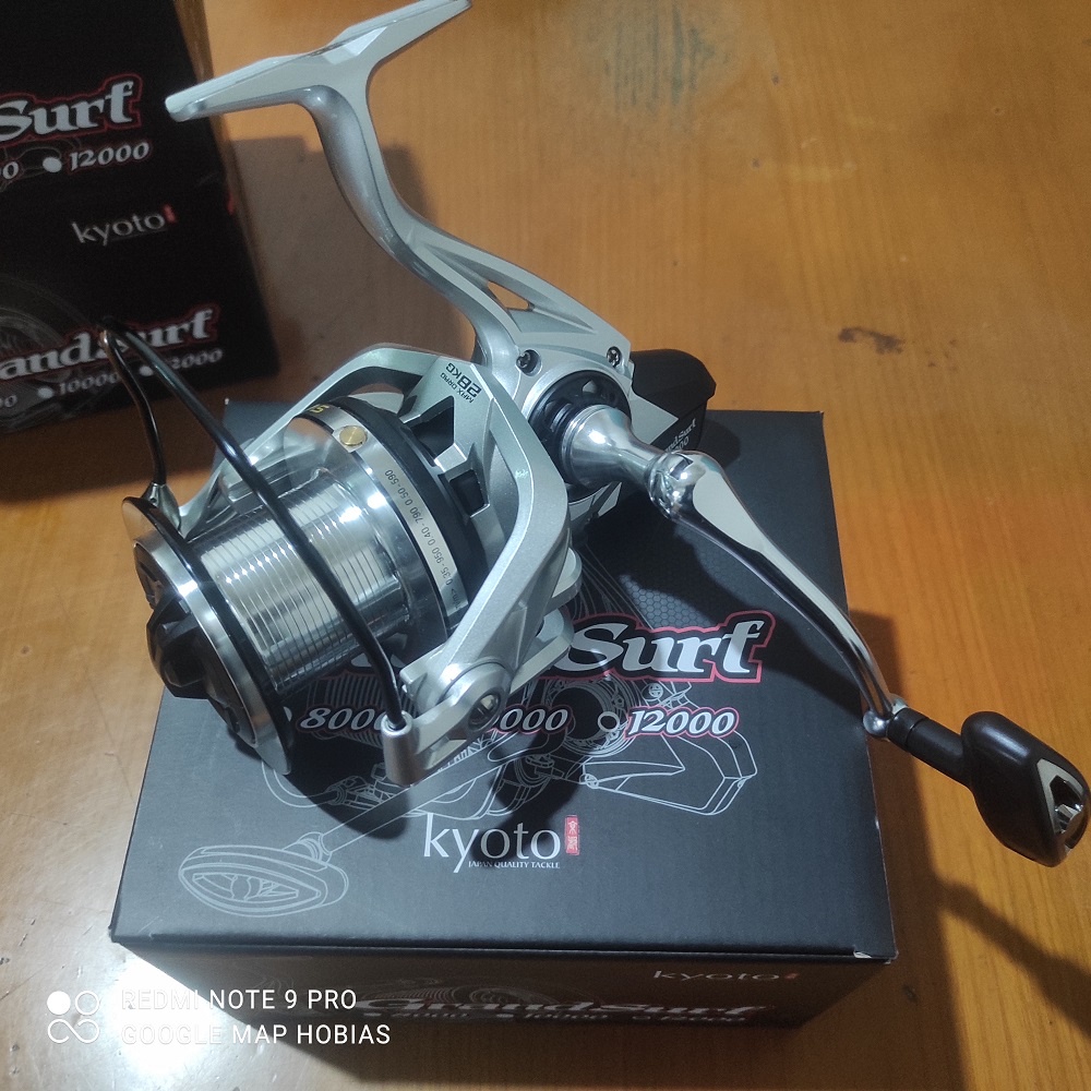 Jual Reel Pancing Laut Long Spool Kyoto Grand Surf UK 8000. UK 10000 ...