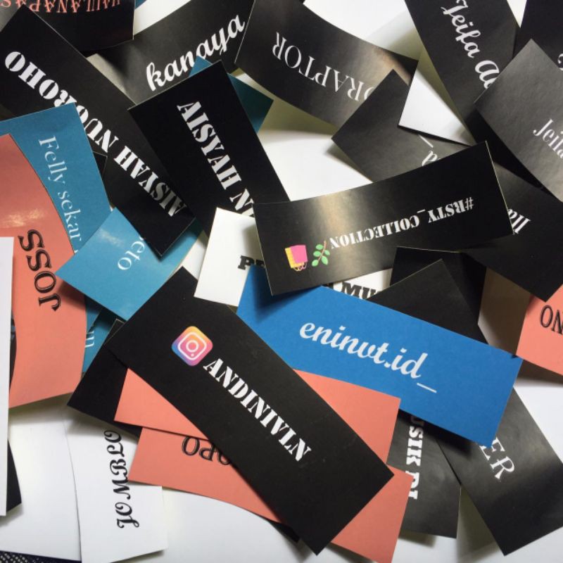 Jual STIKER NAMA dan FOTO CUSTOM MURAH | Shopee Indonesia