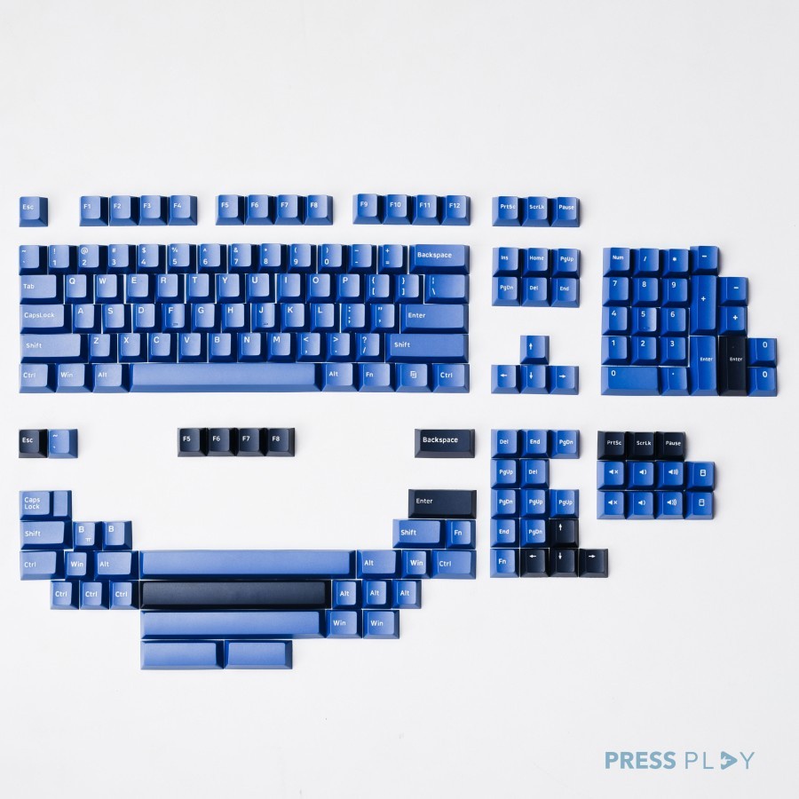 Jual Press Play Ebisu PBT Double Shot Keycaps 171 set Cherry Profile ...