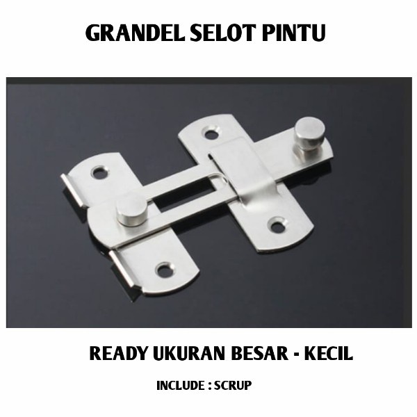 Jual Grendel Slot Pintu Sliding Geser Door, Sliding Lock , Selot, Kunci ...
