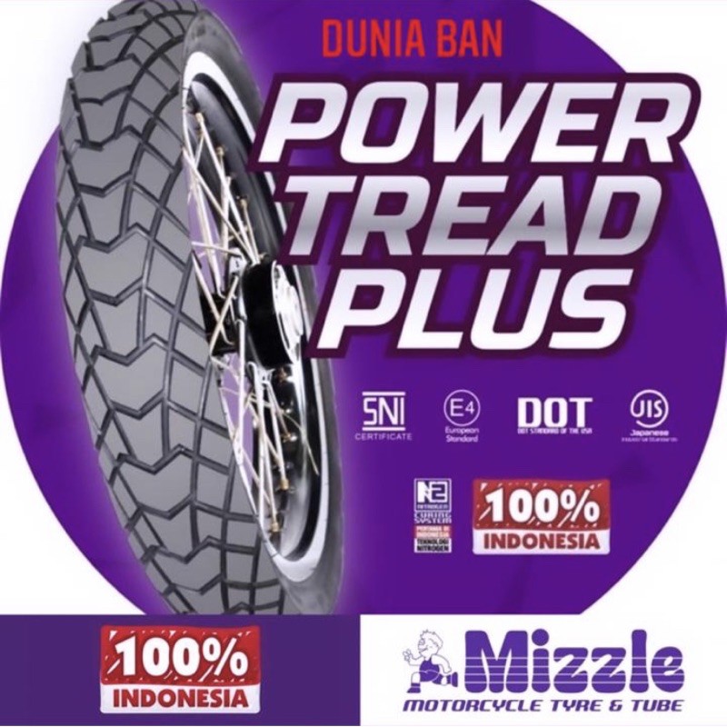 Jual Ban Motor Mizzle POWER TREAD PLUS 90/80-17 Tubetype ( Ban Luar ...