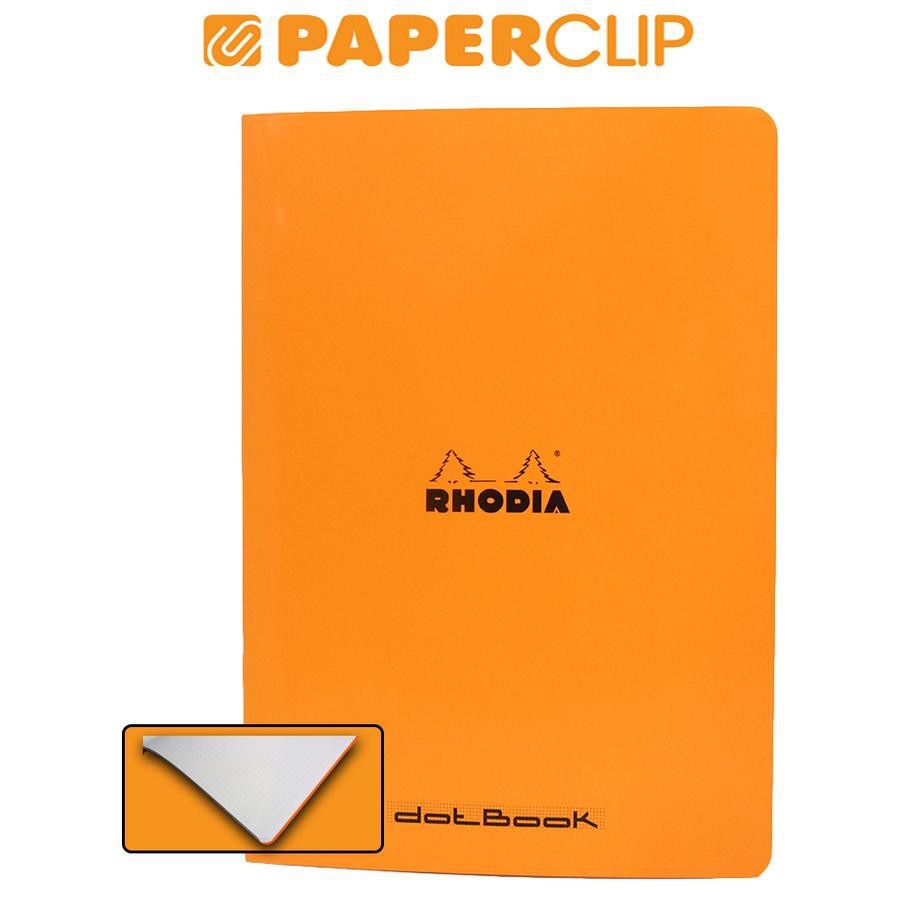 Jual NOTEBOOK RHODIA A4 STAPLEBOUND ORANGE DOT GRID 119167C | Shopee ...