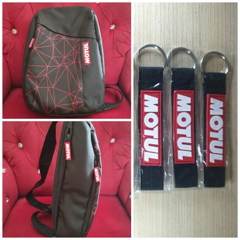 Jual Tas + Gantungan Kunci Motul Original Slempang Waistbag pinggang ...