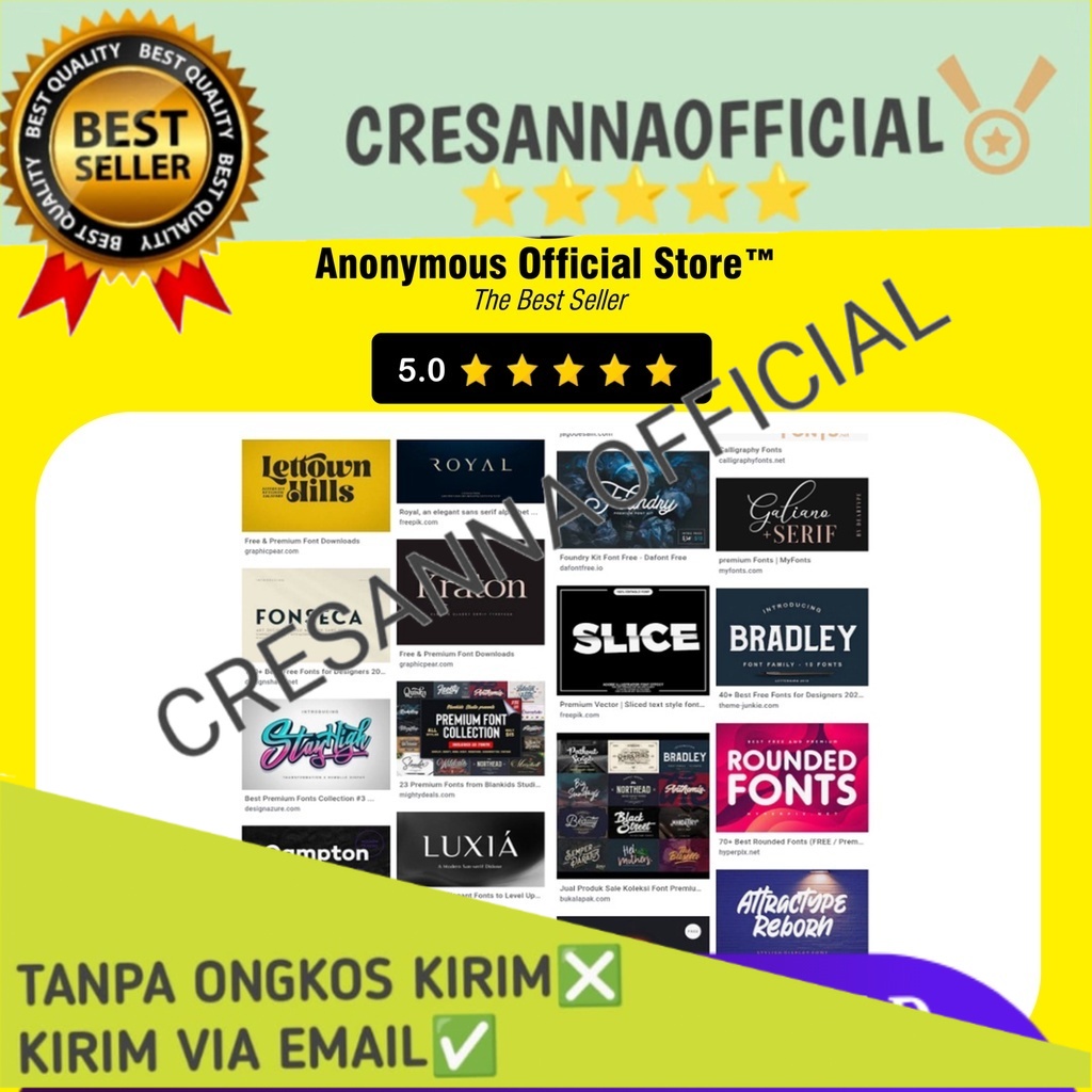 Jual Terbaru KOLEKSI 20000 FONT PREMIUM KEREN UNTUK KEBUTUHAN DESAIN ...