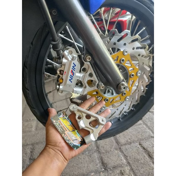 Jual BREKET KALIPER CNC NISIN MONOBLOCK PNP SHOK DEPAN TIGER MP DISCK ...