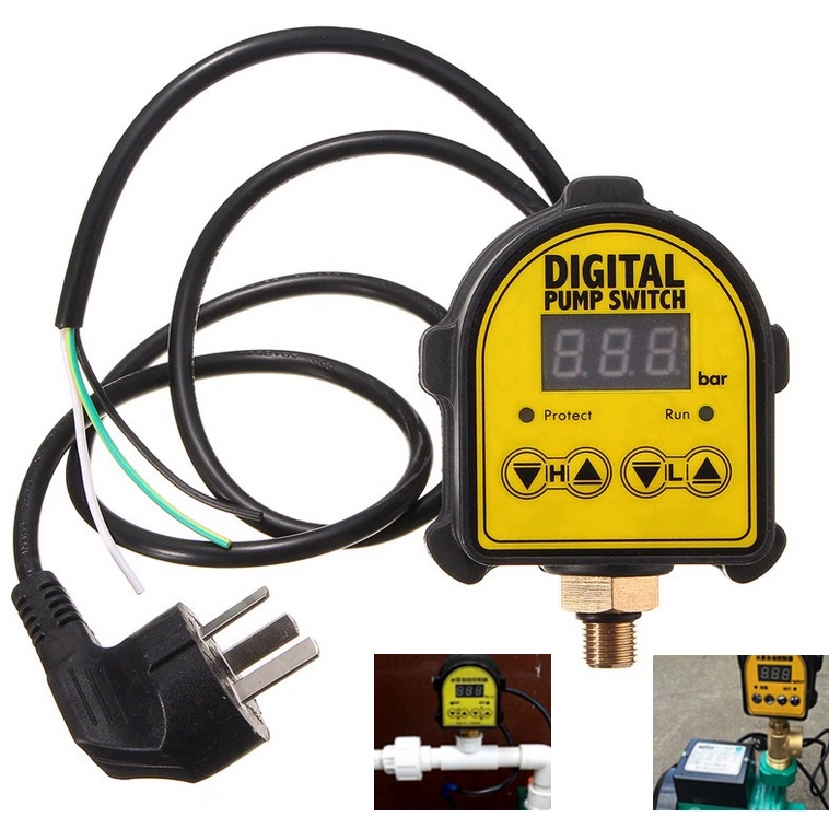 Jual Digital Pengatur Pompa Air Otomatis Auto Pump Switch Pressure 220V ...