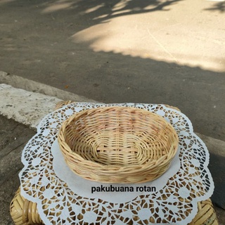 Jual Keranjang Rotan Oval Kecil Tempat Kentang Goreng/Wadah Snack ...