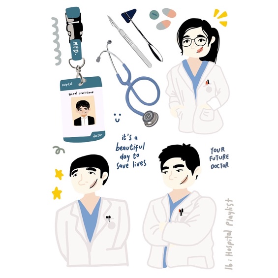 Jual sticker sheet dokter umum general practitioner | Shopee Indonesia