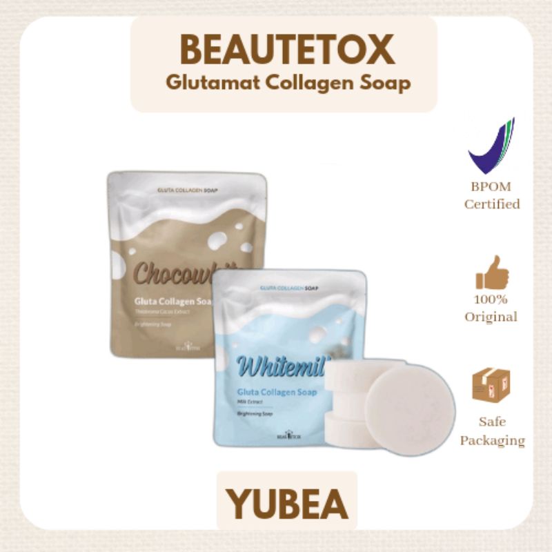Jual BEAUTETOX GLUTA COLLAGEN SOAP WHITEMILKY/CHOCOWHITE SABUN KOLAGEN ...